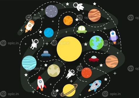 خرید و قیمت دانلود وکتور فضانورد با تصویر پس زمینه موشک برای کاوش در فضای بیرونی اوپیک ترب