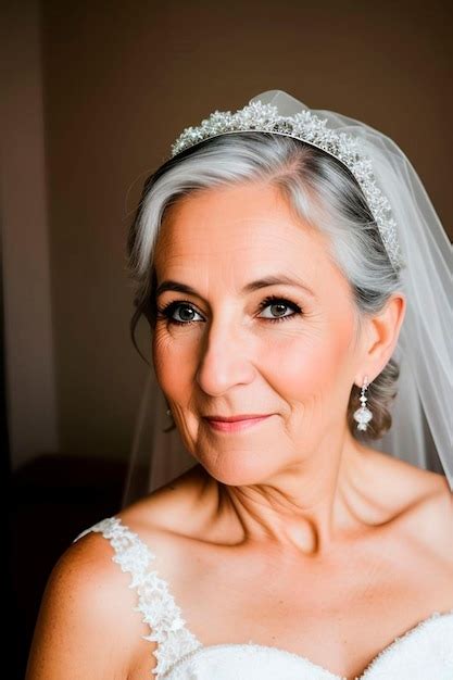 Peinados De Madre De La Novia Para Canas Foto Premium