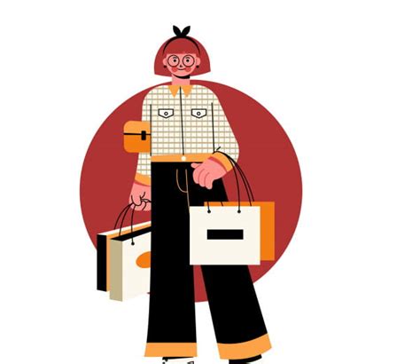 무료 다운로드 구매자 여자 아이콘 컬러 만화 캐릭터 스케치 Eps Ai Uidownload