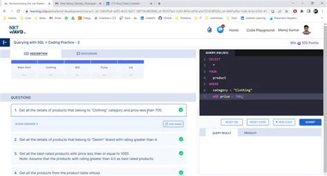 Video Manoj Kumar Cheruku On Linkedin Day75 Sqlquerying Coding