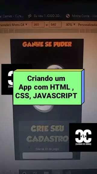Criando Um Projeto Com Html Css Javascript