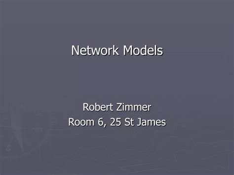 PPT Network Models PowerPoint Presentation Free Download ID 246727
