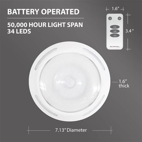 Bionic Motion Activated Compact Ceiling Light Bell Howell