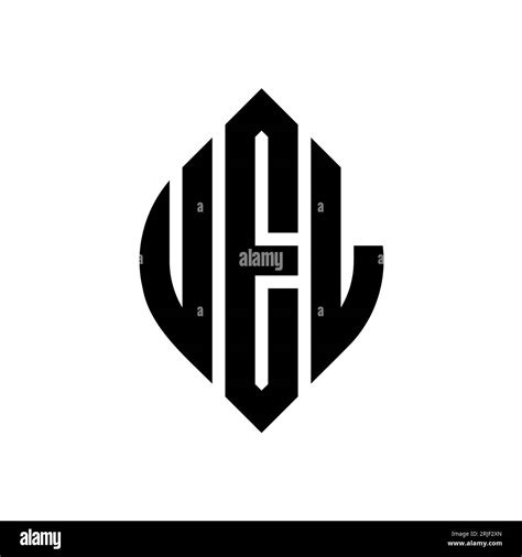 Uel Circle Letter Logo Design With Circle And Ellipse Shape Uel Ellipse Letters With