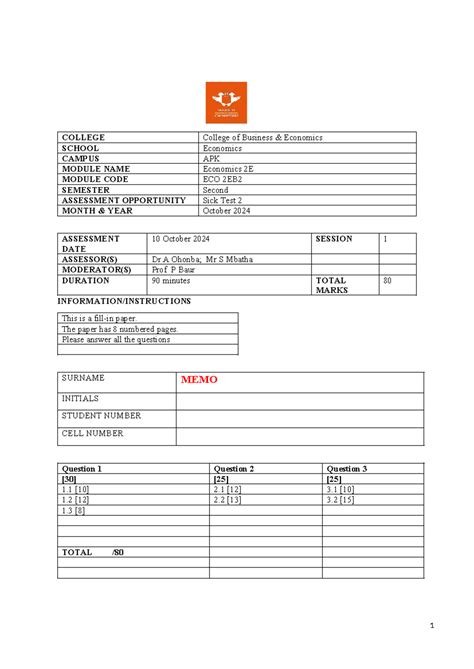 ECO 2E Second Sick Test 2 2024 Memo On Poverty Development Studocu