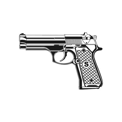 Premium Vector Gun Vector Illustration