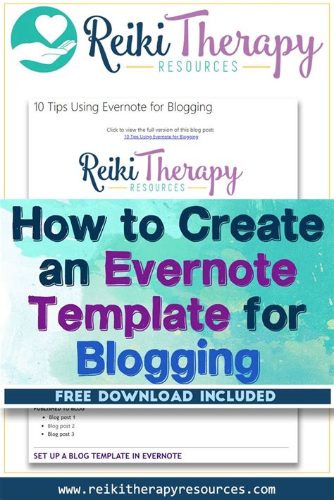 How To Create An Evernote Template For Blogging