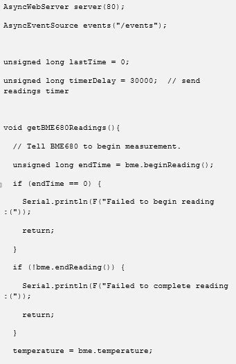 Server Web Esp32 Dengan Bme680 Stasiun Cuaca Arduino Ide