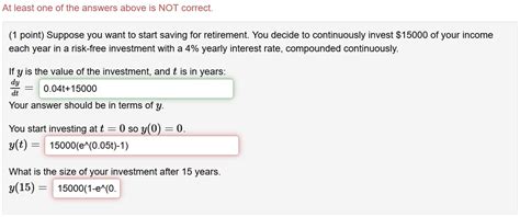 Solved At Least One Of The Answers Above Is Not Correct 1