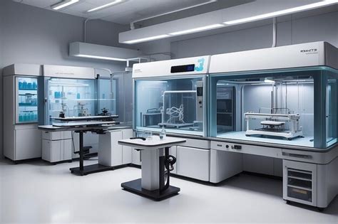 Premium Photo Advanced Modeling Lab Corner With 3d Printer In Action