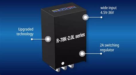 Recom Introduces Switching Regulator Ics For Industrial And Automation Applications