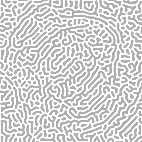 Premium Vector Monochrome Reaction Diffusion Organic Spiral Circular Shapes Abstract Turing