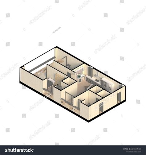 Isometric Schemes Renders 3d Architectural Projects Stock Illustration 2210135413 Shutterstock