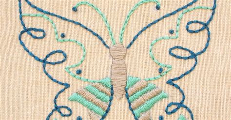 Me You And Magoo Crafting In July Hand Embroidered Butterfly Hoop