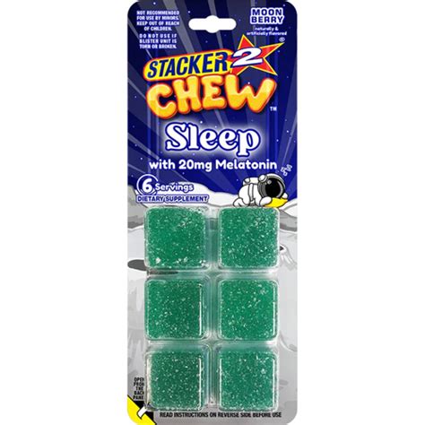 Stacker 2 Sleep Chew Gummies 20mg Melatonin 475