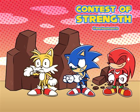 Sonic Vs Tails Vs Knuckles Part 2 Strength By Martoonsarts On Deviantart