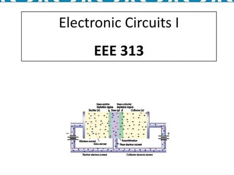 Eee 313 Lecture 1pdf Electronic Circuit Lecture 1 Ppt