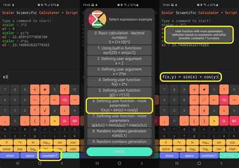ℹ️ Scalar User Manual 🥇 Scalar Scientific Calculator App Charts And Scripts