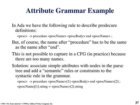 Ppt Chapter 3 Describing Syntax And Semantics Powerpoint Presentation