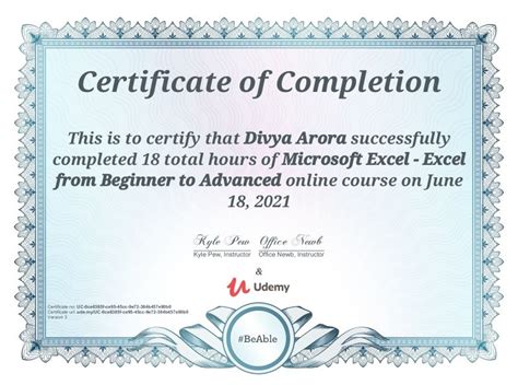 Divya Arora On Linkedin Udemy Udemycourses Msexcel Excel Msexcellearning Learning Microsoft