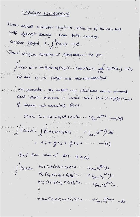 SOLUTION Gaussian Integration Studypool