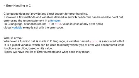 File Handling In C Pptx