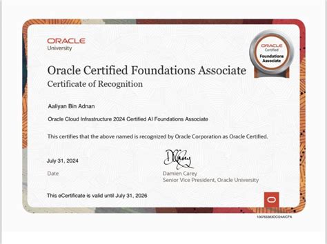Aaliyan Bin Adnan On Linkedin Oraclecertification Oracleapex