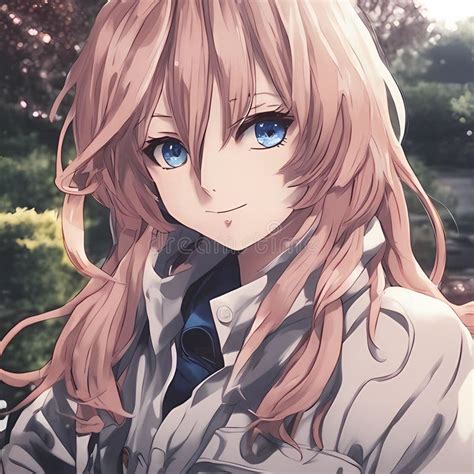 Ai Generated Illustration Of A Beautiful Young Female Anime Girl Stock