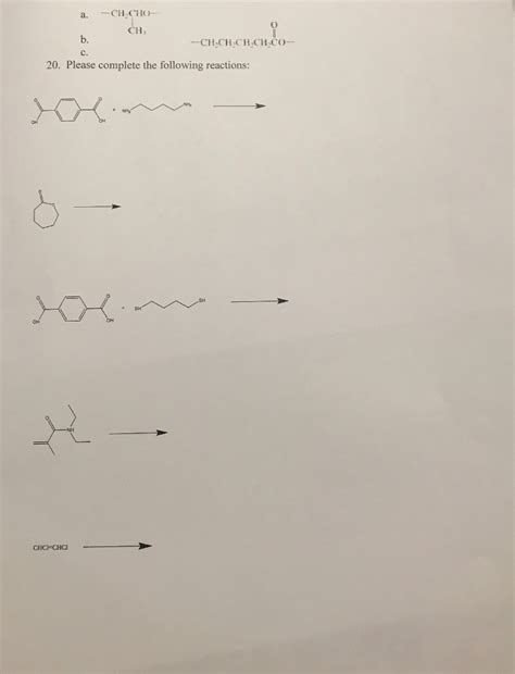 Solved 18 Draw The Repeating Unit Of The Polymers That Will