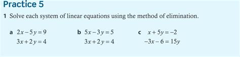 Solved Practice 51 ﻿solve Each System Of Linear Equations