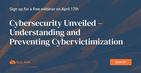 Sulava Webinar Understanding And Preventing Cybervictimization