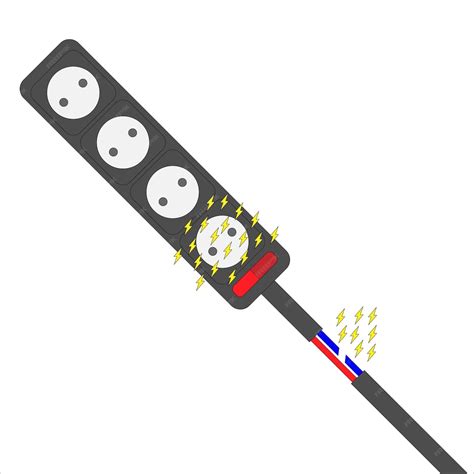 Premium Vector Short Circuit Faulty Socket Wiring Problem