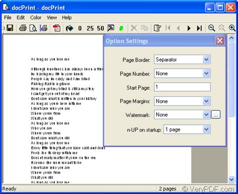 How To Convert Ms Office Word Documents Of Doc To Epi Verypdf Knowledge Base