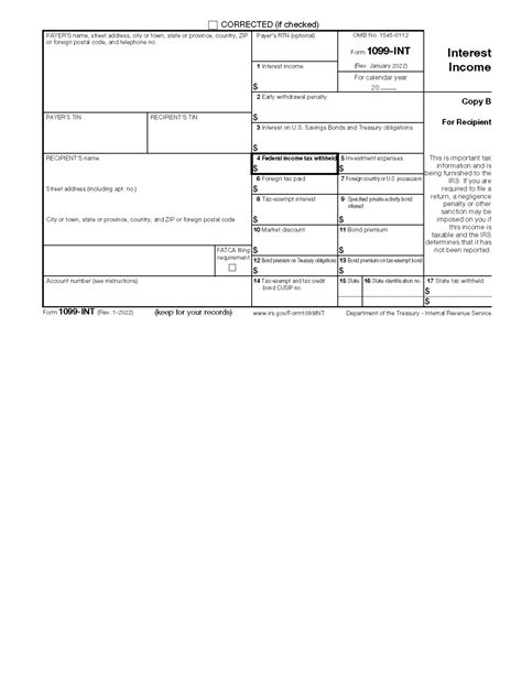 Free IRS Form INT PDF EForms