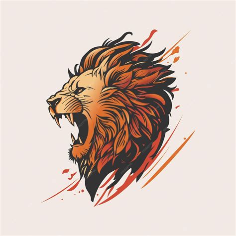 Roaring Lions Head Logo