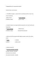 Fundamentals Of Computer Systems Test Your Knowledge With Course Hero