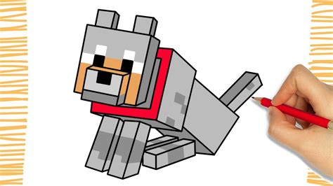 How To Draw A Minecraft Wolf Step By Step Easy