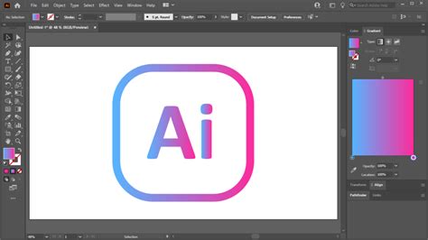 Apply A Gradient Across Multiple Objects In Illustrator Logos By Nick