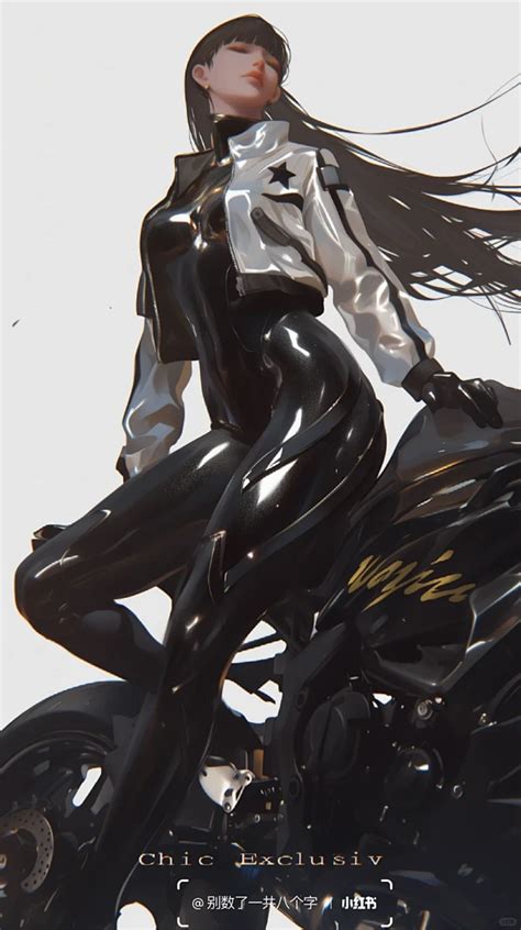 机车女孩 小红书 花瓣网