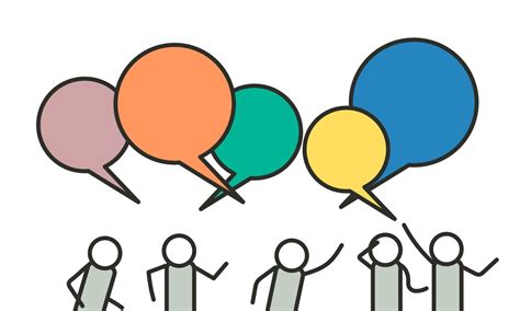 People Chat Talk Dialogue Vector Communicate Illustration Teamwork Network Speech Bubble