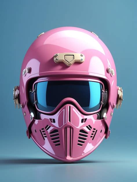 Retro Ride Safeguard Pink Motorcycle Helmet Vintage Head Protection