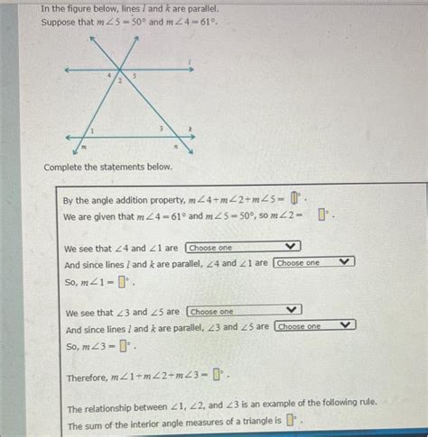 Solved In The Figure Below Lines L And K Are Parallel Chegg