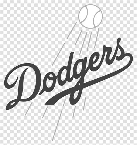 Los Angeles Dodgers Logo Black And White Angeles Dodgers Word