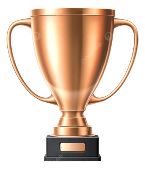 Bronze Cup Trophy Prize Third Winner Third Vector Png And Vector