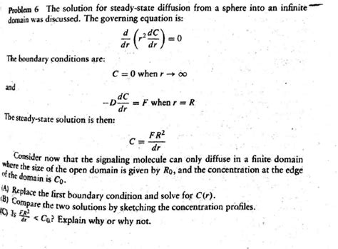 The Solution For Steady State Diffusion From A Sphere
