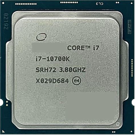 Computer Hardware Core I7 10700k I7 10700k 3 8 Ghz Eight Core 16 Thread Cpu Processor L2 2m L3