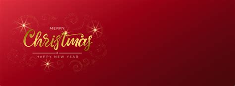 메리 크리스마스와 새해 복 많은 새해 2022 손으로 그린 글자와 빨간색 배경에 금빛 반짝이는 나선형이있는 인사말 카드 휴일 초대장 배너 포스터파노라마 벡터 그림입니다