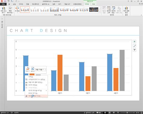파워포인트 차트 디자인 어디서나 통하는 심플 그래프 차트 디자인 4단계