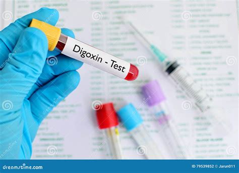 Digoxin Test Stock Photo Image Of Treatment Exam Blood
