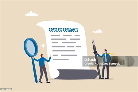 행동 강령 윤리 정책 또는 규칙 업무 책임에 대한 규정 또는 원칙 지침 준수 문서 또는 회사 표준 개념 행동 강령 문서를